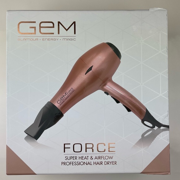 Gem | Hair | Gem Force Intense Ionic Ceramic Science Hair Dryer Rose ...